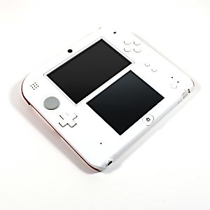 Discounted Nintendo 2DS System - White/Scarlet Red