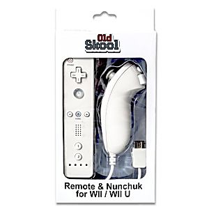 New White Wii Controller Bundle Nunchuk and Remote