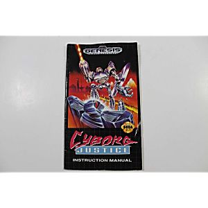 Manual - Cyborg Justice - Sega Genesis