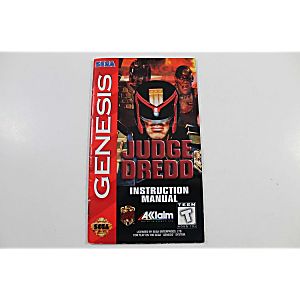 Manual - Judge Dredd - Sega Genesis