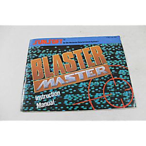 Manual - Blaster Master - Fun Unique Nes Nintendo