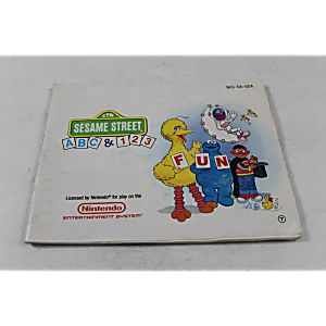 Manual - Sesame Street Abc & 123 - Nes Nintendo