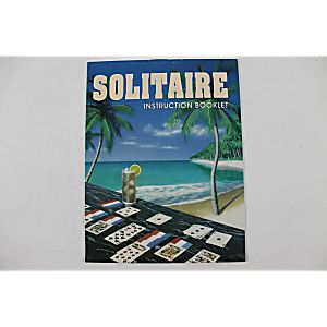 Manual - Solitaire - Rare Nes Nintendo