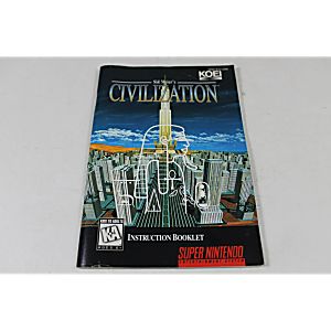 Manual - Civilization - Snes Super Nintendo