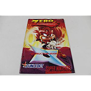 Manual - Zero The Kamikaze Squirrel - Snes Super Nintendo