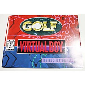 Manual - Golf - Virtual Boy
