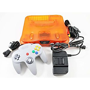 Fire Orange Nintendo 64 System Console refurbished