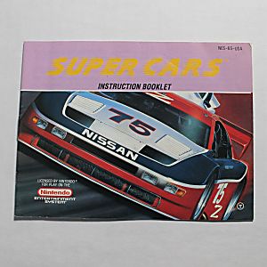 Manual - Super Cars - Very Rare Nes Nintendo