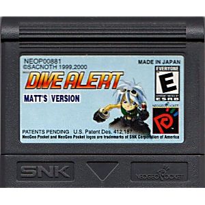 Dive Alert Matts Version Neo Geo Pocket Game Used