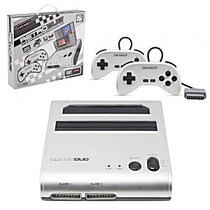 Retro Duo Silver Console - Plays NES and SNES games