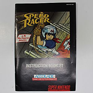Manual - Speed Racer - Fun Snes Super Nintendo
