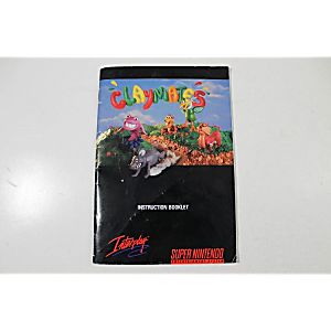 Manual - Claymates - Rare Snes Super Nintendo