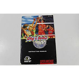 Manual - Dig & Spike Volleyball - Snes Super Nintendo