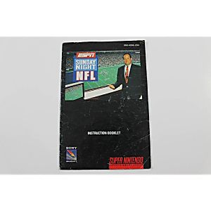 Manual - Espn Sunday Night Nfl - Snes Super Nintendo